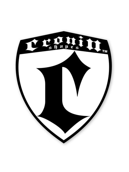 Shield Sticker 5.25" – Cronin Surfboards
